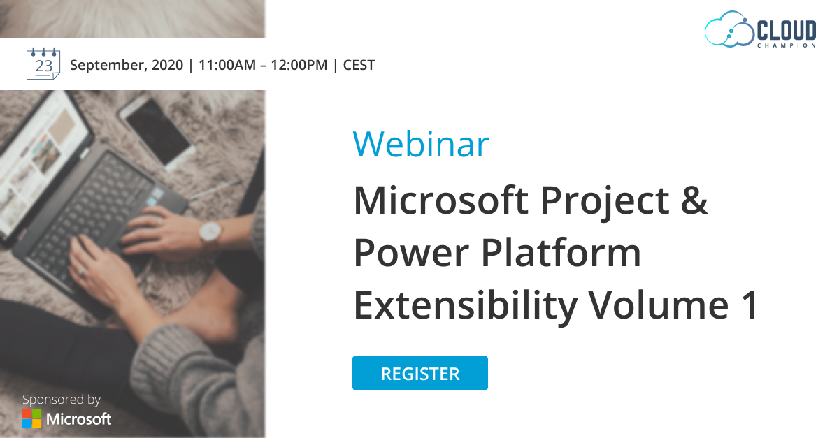 Microsoft Project And Power Platform Extensibility Volume 1 Sweden Cloud Champion